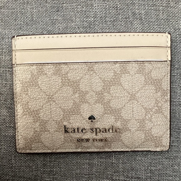kate spade | Bags | Nwt Kate Spade Signature Spade Flower Small Slim ...